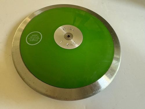 Gill Athletics Discus 1.6 KG High School Boys- Green- 8.5" Wide w ...