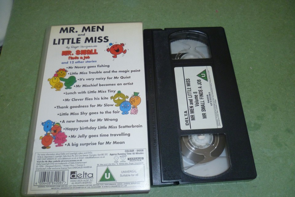 Mr Men And Little Miss - Mr Small Finds A Job And Other Stories (VHS ...