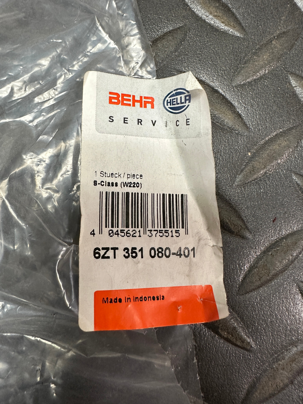 Behr Engine Coolant Temperature Sensor -#6ZT 351 080-401 - Fits ...