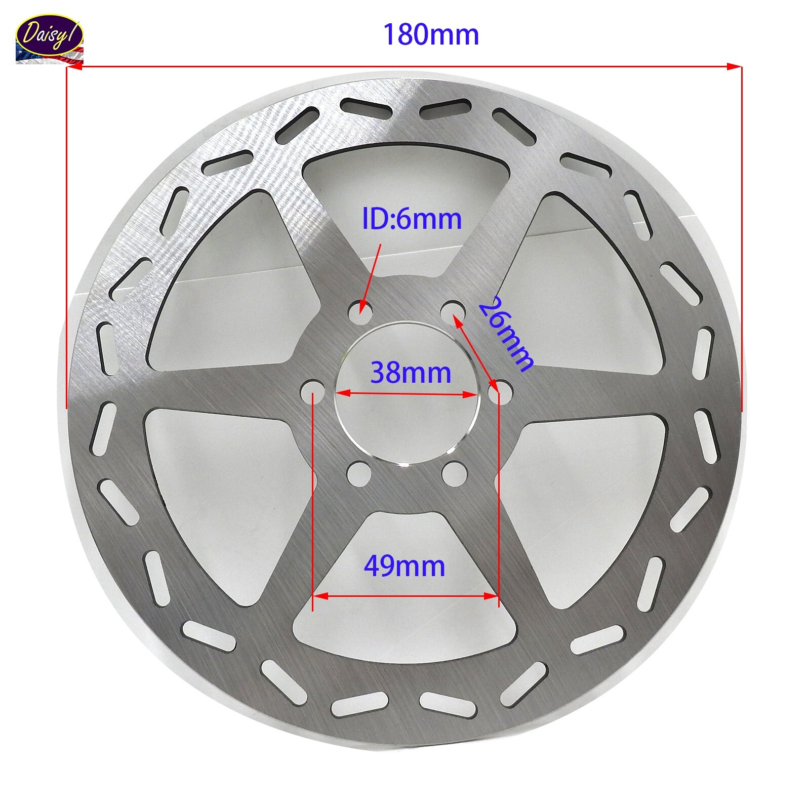 Rear Brake Disc Rotor w/ 2pads Brakefor the Razor MX500, MX650, SX500 ...