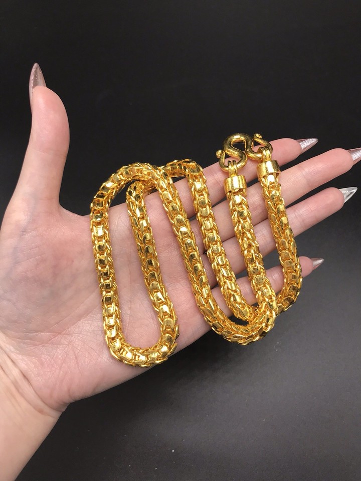 9999 Solid 24k Gold Dragon Scale Chain Necklace 300 Gram CUSTOM | eBay