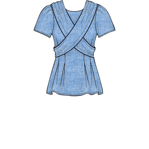 Simplicity Sewing Pattern 8921 Misses' 14-22 Tops Shirts with Sleeve ...