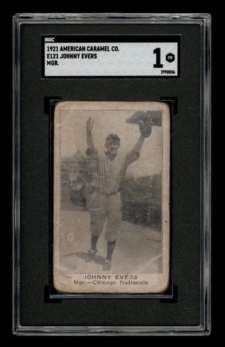 1921 E121 American Caramel Co.Set-Break Johnny Evers Mgr. SGC 1 PR | eBay