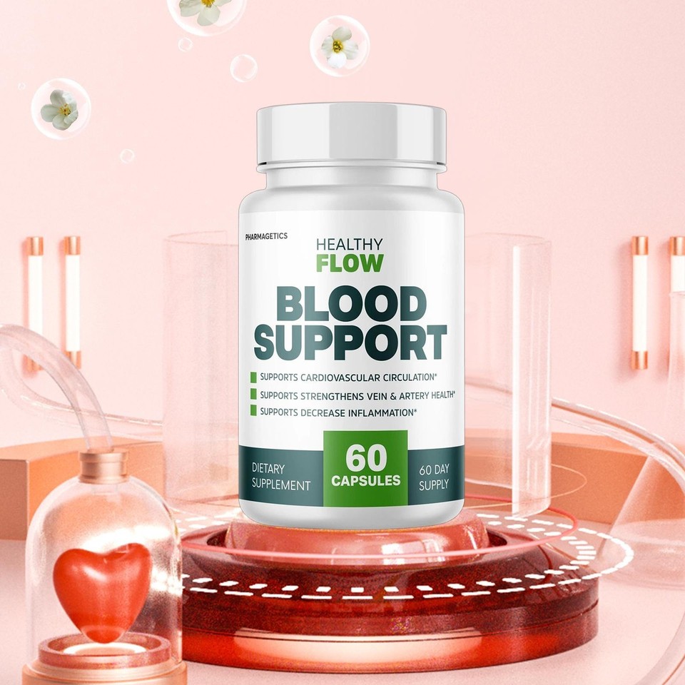 Healthy Flow Blood Support, Cardiovascular Circulation - 60 Capsules ...