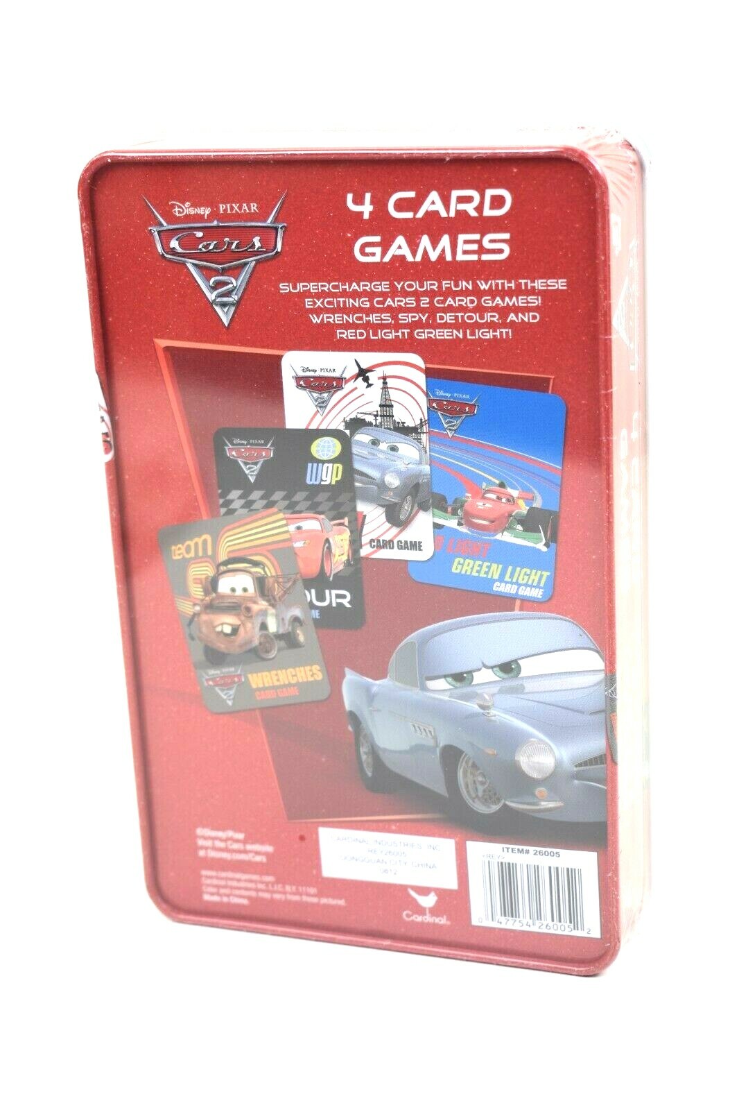 Disney CARS 2 Card Games in Tin 4 Different Games with 4 Decks Pixar | eBay