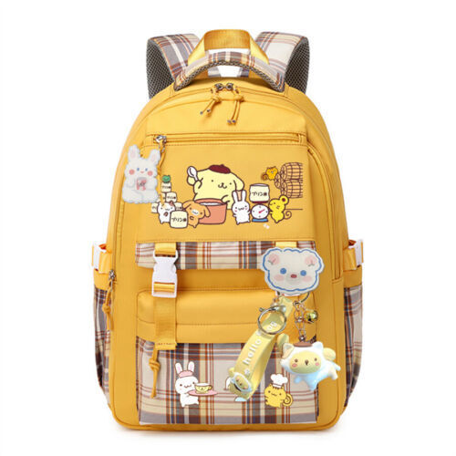 Cinnamoroll Melody Kuromi Student Backpack Pom Pom Purin Pochacco ...