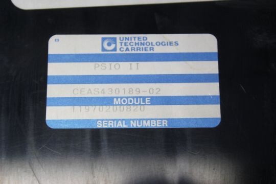United Technologies Carrier PSIO II Controller Module CEAS430189-02 ...