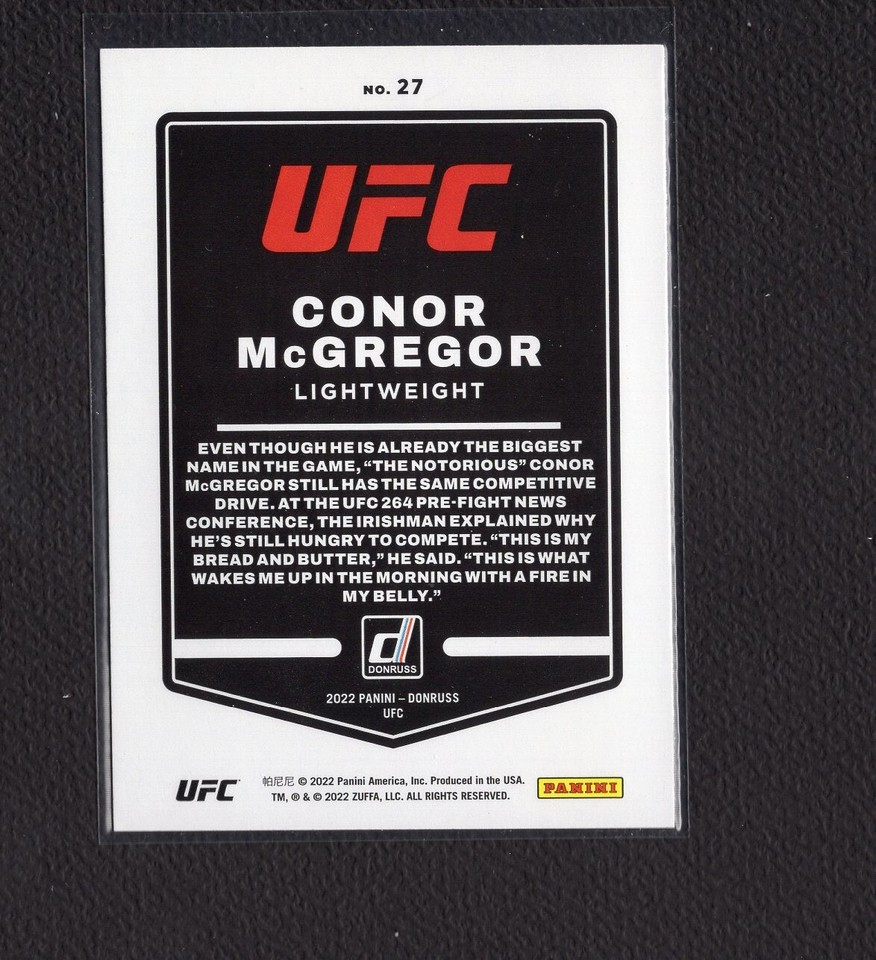 2022 Donruss UFC #27 Conor McGregor | eBay