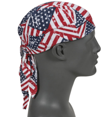 ZAN HEADGEAR DOO RAG FLYDANNA, PATRIOTIC SKULL, Z537 | eBay