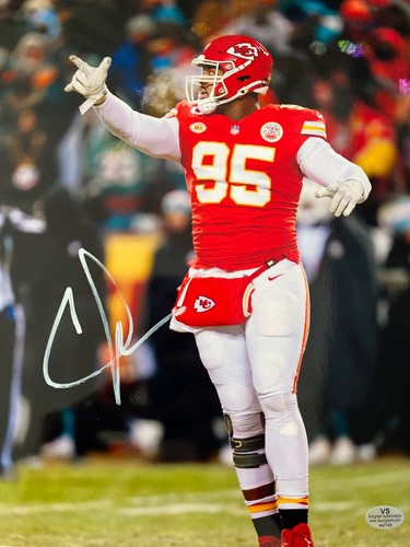 Chris Jones Signed Autographed Kansas City Chiefs 8.5x11 Photo W/ COA ...