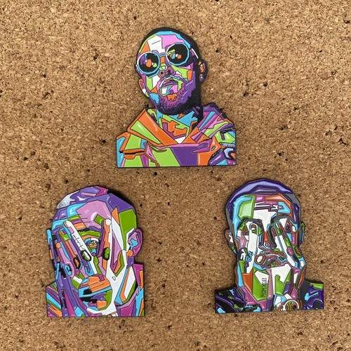 Mac Miller - “Stained Glass Style” Enamel Pin Set - 3 Pins | eBay