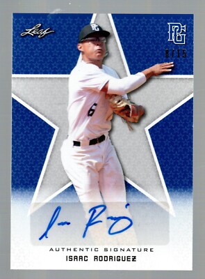2020 Leaf Perfect Game National Showcase Auto Blue #BAIR1 Isaac ...