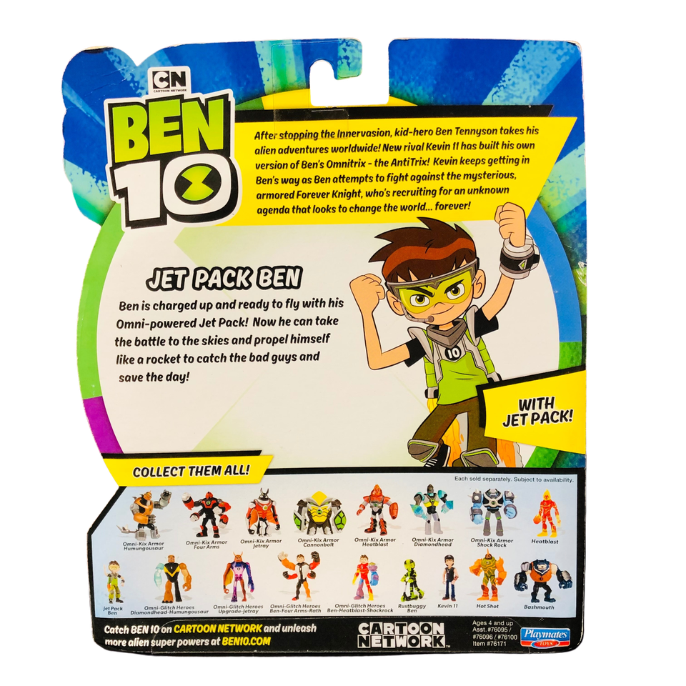 Ben 10 JET PACK BEN Action Figure With Alien Arms PLAYMATES TOYS NEW | eBay