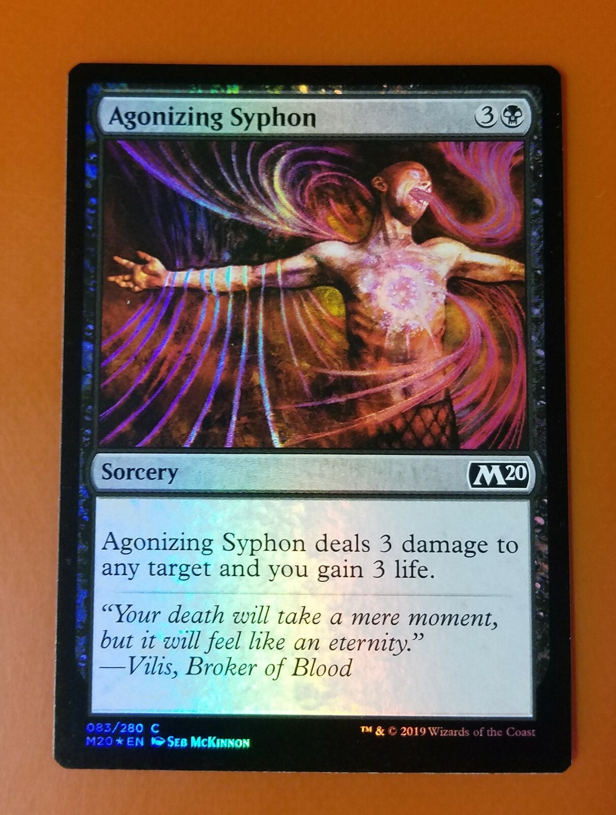1x Agonizing Syphon | FOIL | M20 Core Set 2020 | MTG Magic Cards | eBay