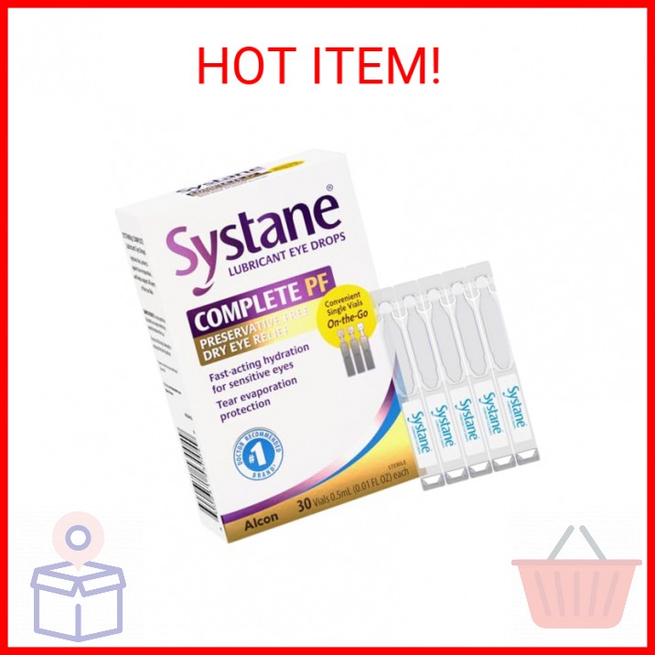 Systane Complete Unit-Dose Preservative-Free Eye Drops 30ct Single-use ...