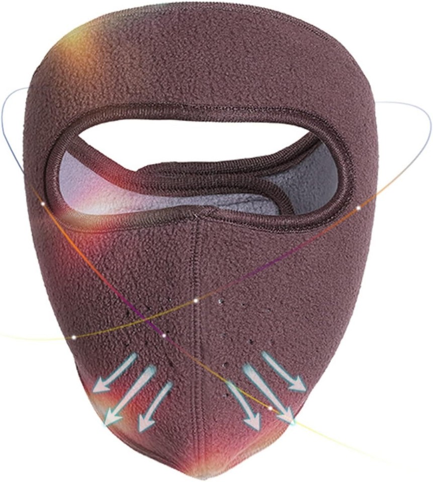 Winter Fleece Ski Mask Cycling Full Face Mask Cold Weather Warm ...