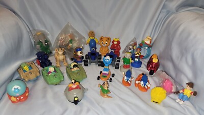 Large Lot Of 27 Vintage Happy Meal & Vintage Toys Sonic, Nerful, Babar ...