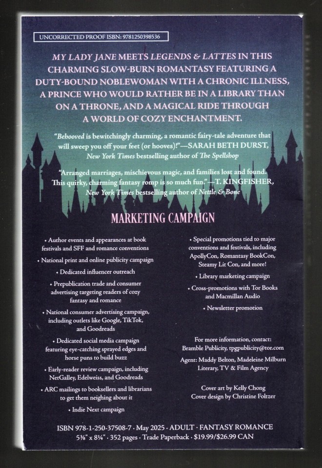 Behooved by M. Stevenson ARC | eBay