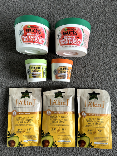 Garnier Fructis Watermelon 390ml, Avacado 100ml, Papaya 100ml, Akin ...
