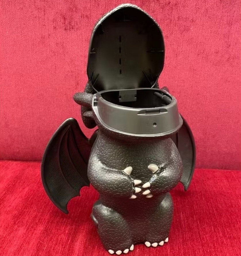 Set 2Pcs.How to Train Your Dragon Toothless Bucket Popcorn&Cup 32oz ...
