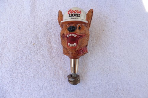 Vintage 1985 Coors Light Beer Wolf Tap Handle Knob Bar Man Cave RARE 🍺 ...