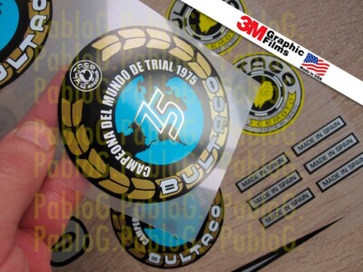 Bultaco World Champion Trial 1975 Sherpa Decal X1 Stickers Stickers ステッ ...