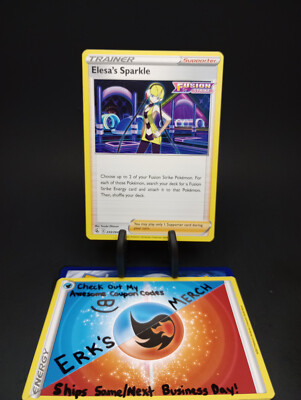 Elesa's Sparkle 233/264 Fusion Strike Regular Uncommon Pokemon Card | eBay