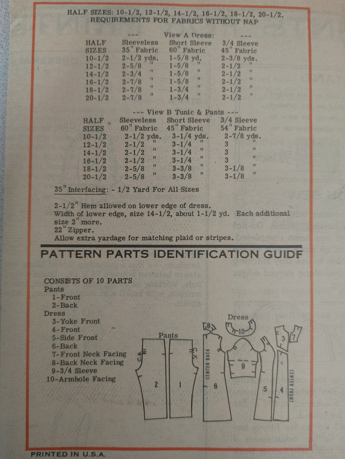 Vintage 1960s Anne Adams Sewing Pattern 4852 Dress Tunic Pants Size 16. ...