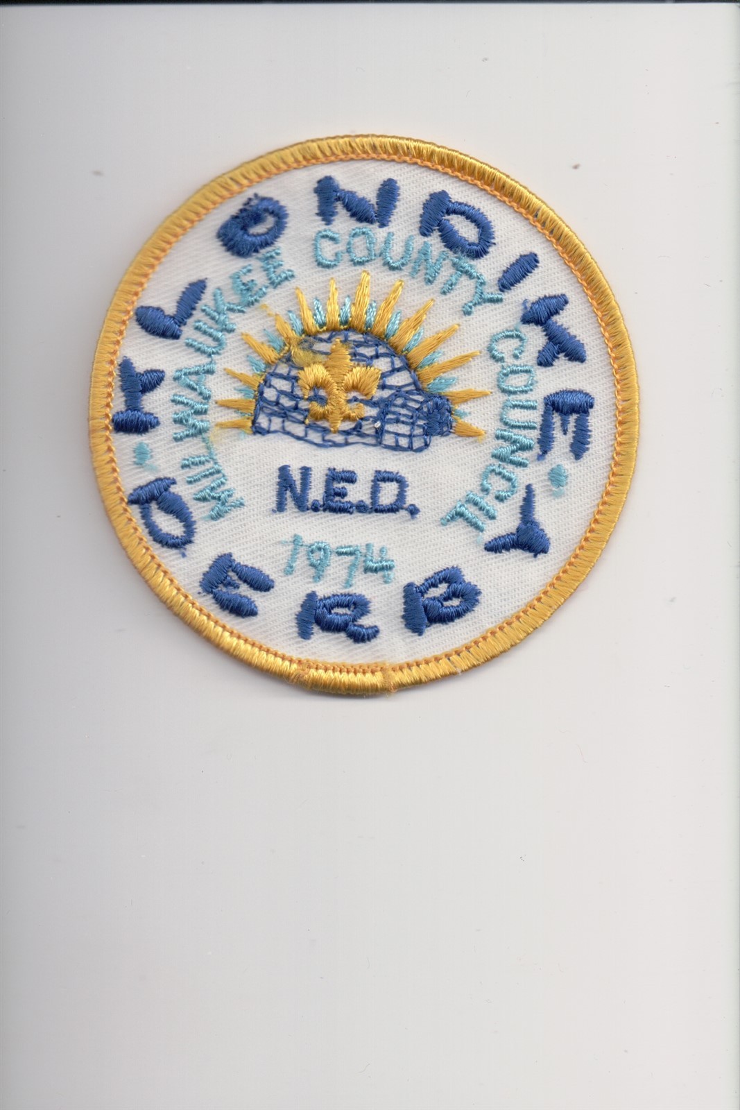 1974 Milwaukee County Council Klondike Derby patch | eBay