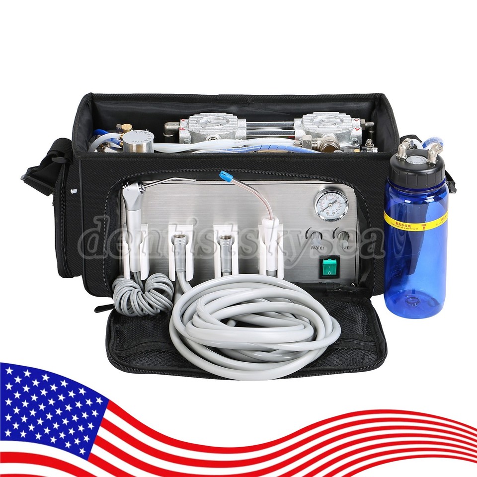 Portable Dental Delivery Unit with Air Compressor Suction System Mobile ...