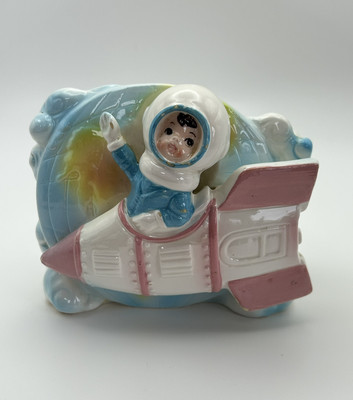 1962 INARCO BABY ASTRONAUT IN ROCKET PLANTER RARE | eBay