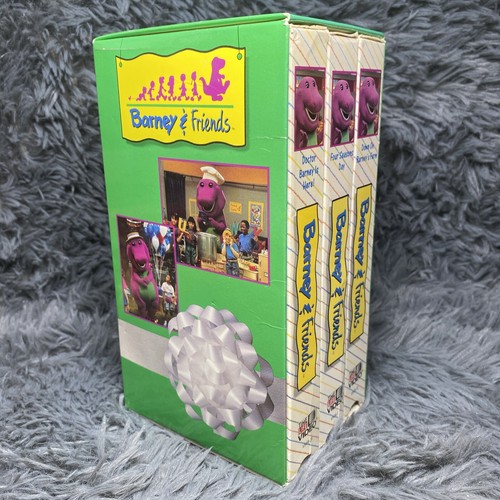 Barney & Friends Holiday 3 Tape Box Set VHS 1993 Doctor Barney Four ...