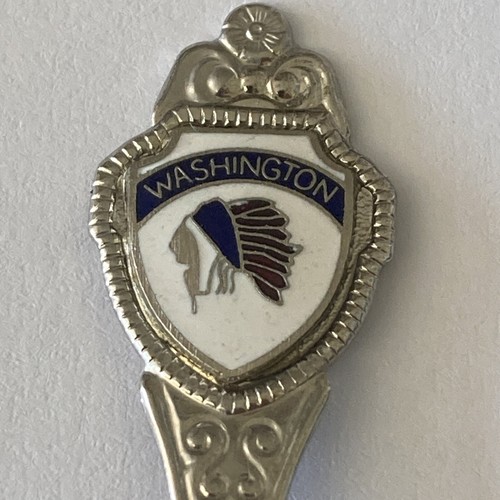 Vintage Souvenir Spoon US Collectible Washington Indian Chief | eBay