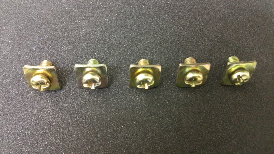 5pcs 5mm Amplifier Terminal Screws Square Washer POWER GROUND SPEAKER ...