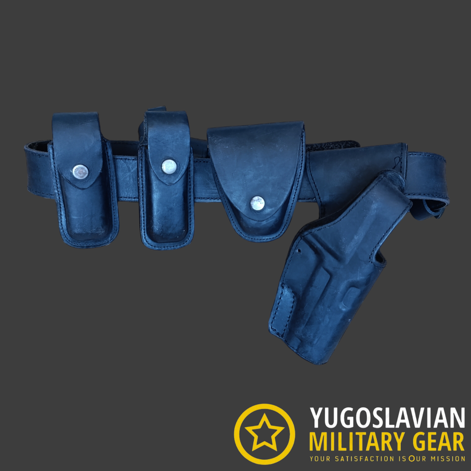 Yugoslavia/Serbia Milicija Police PJP Leather Belt | eBay