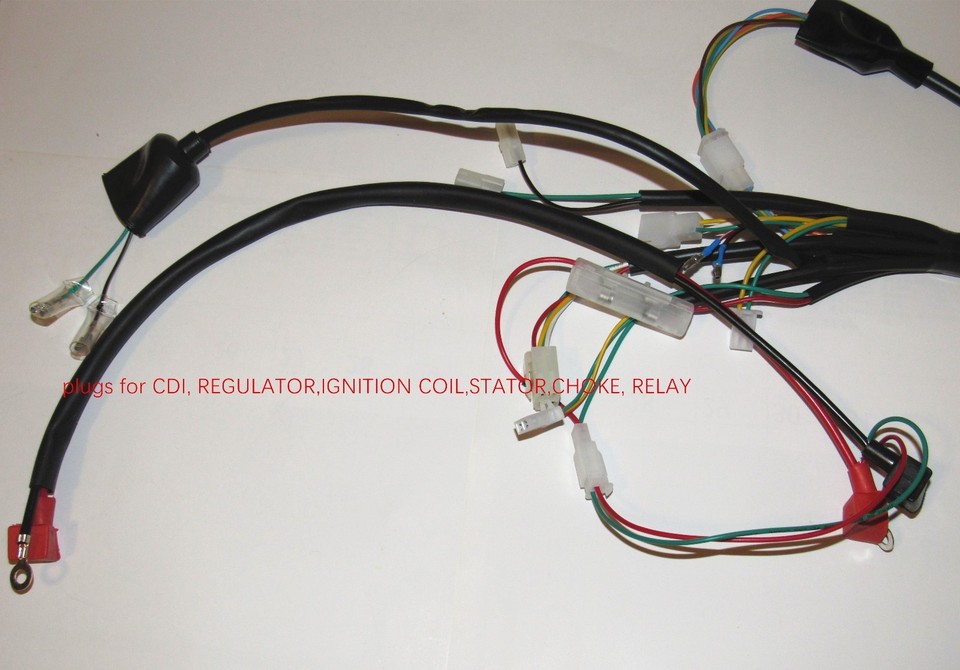 Wire harness for150 GO KART KINROAD RUNMASTER SAHARA RAPTOR JET RACER ...