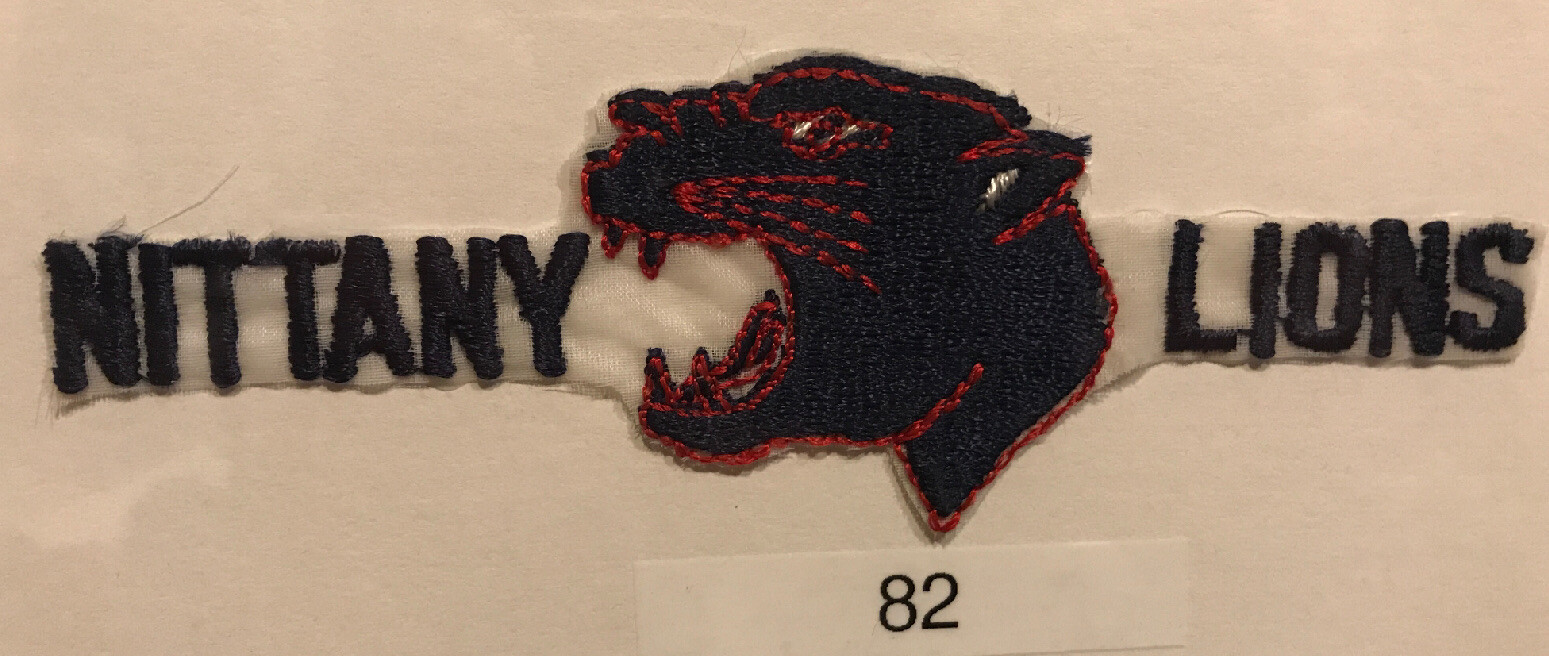 PENN STATE University NITTANY LIONS ~ VINTAGE NEW Sewn Text Patch NCAA ...