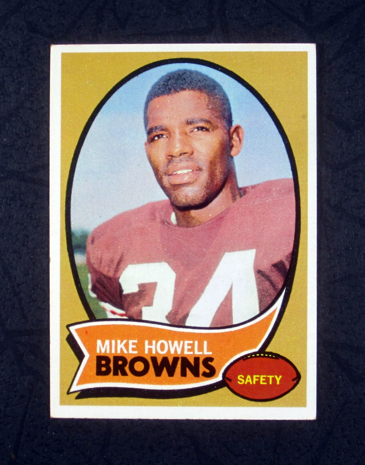 1970 TOPPS SET BREAK #91 Mike Howell Cleveland Browns NO SURFACE FLAWS ...