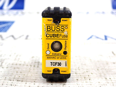 Buss TCF30 CubeFuse 600VAC Dual Element Time Delay | eBay