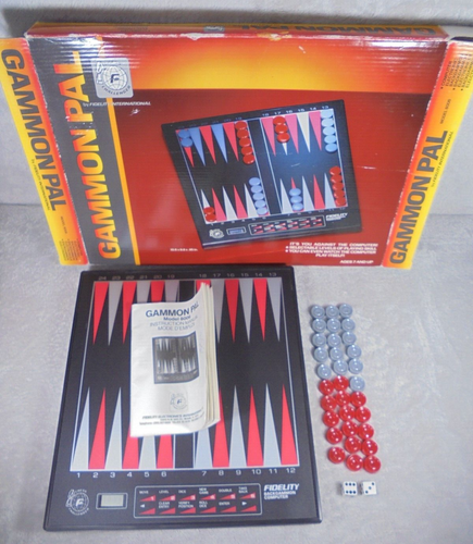 Gammon Pal Backgammon Computer Game Fidelity International 8006 Vintage ...