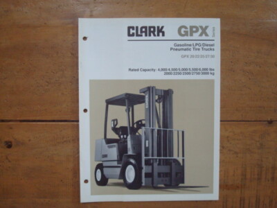 Manuals & Brochures - Fork Lift Truck Brochure Clark