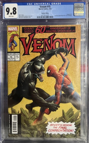 Venom 15 CGC 9.8 White Pages John Tyler Christopher (ASM 375 Homage ...