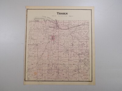 1875 PERRY County OHIO Atlas Map / THORN TOWNSHIP | eBay