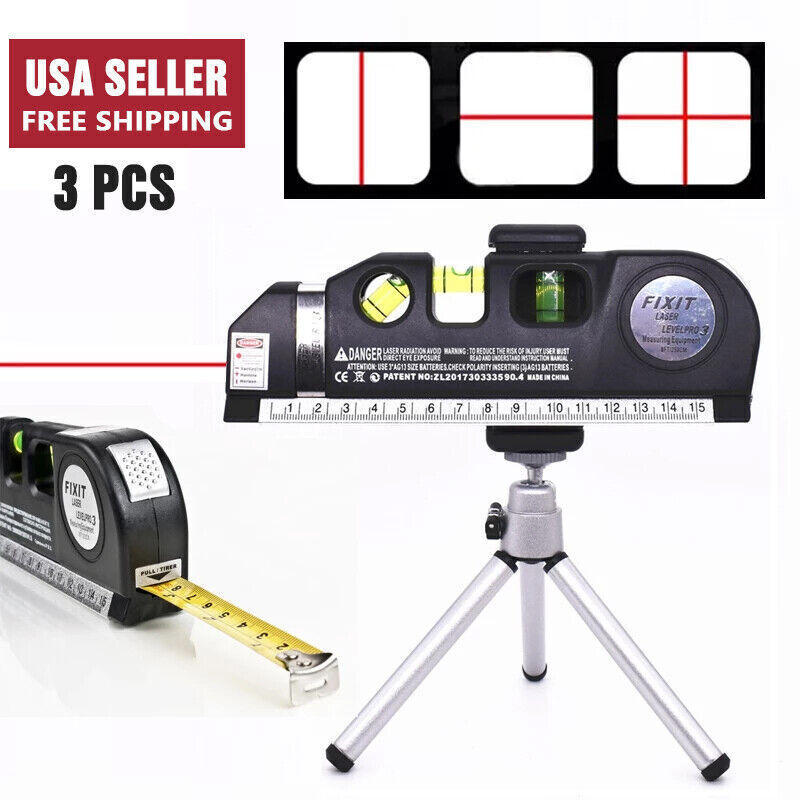 Laser Level Line Tool Multipurpose Laser Level Kit Standard Cross Line ...