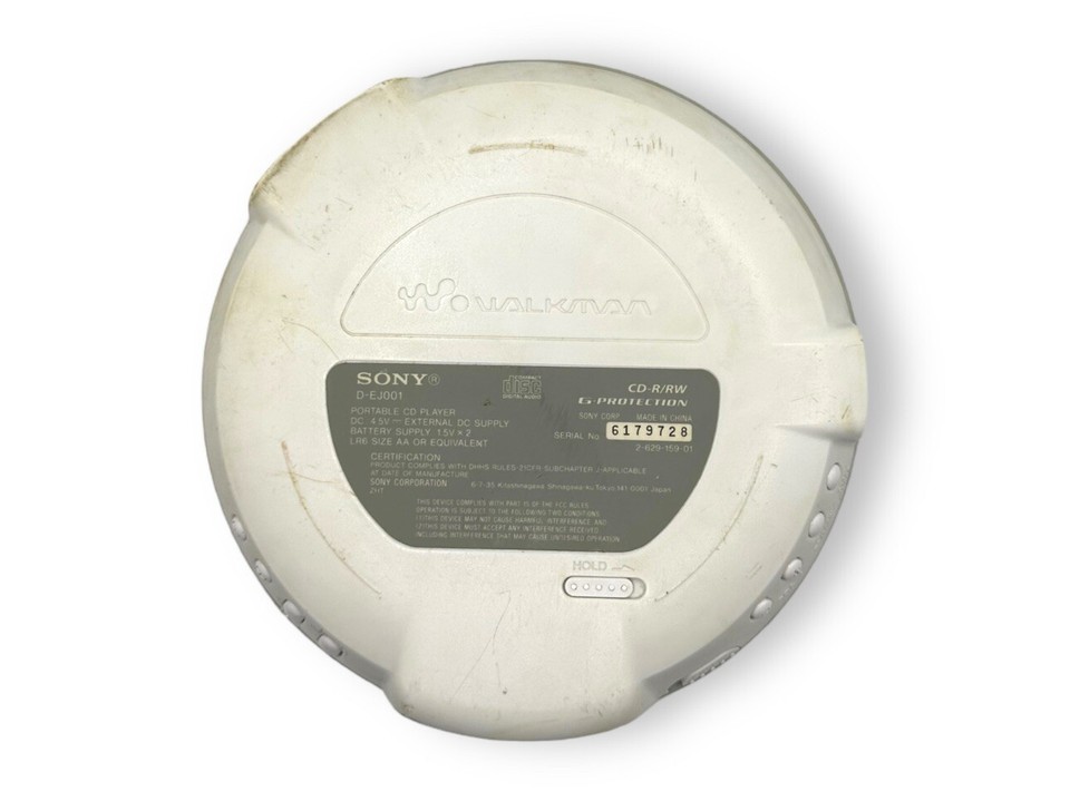 Sony CD Walkman D-EJ001 White Portable CD Player | eBay