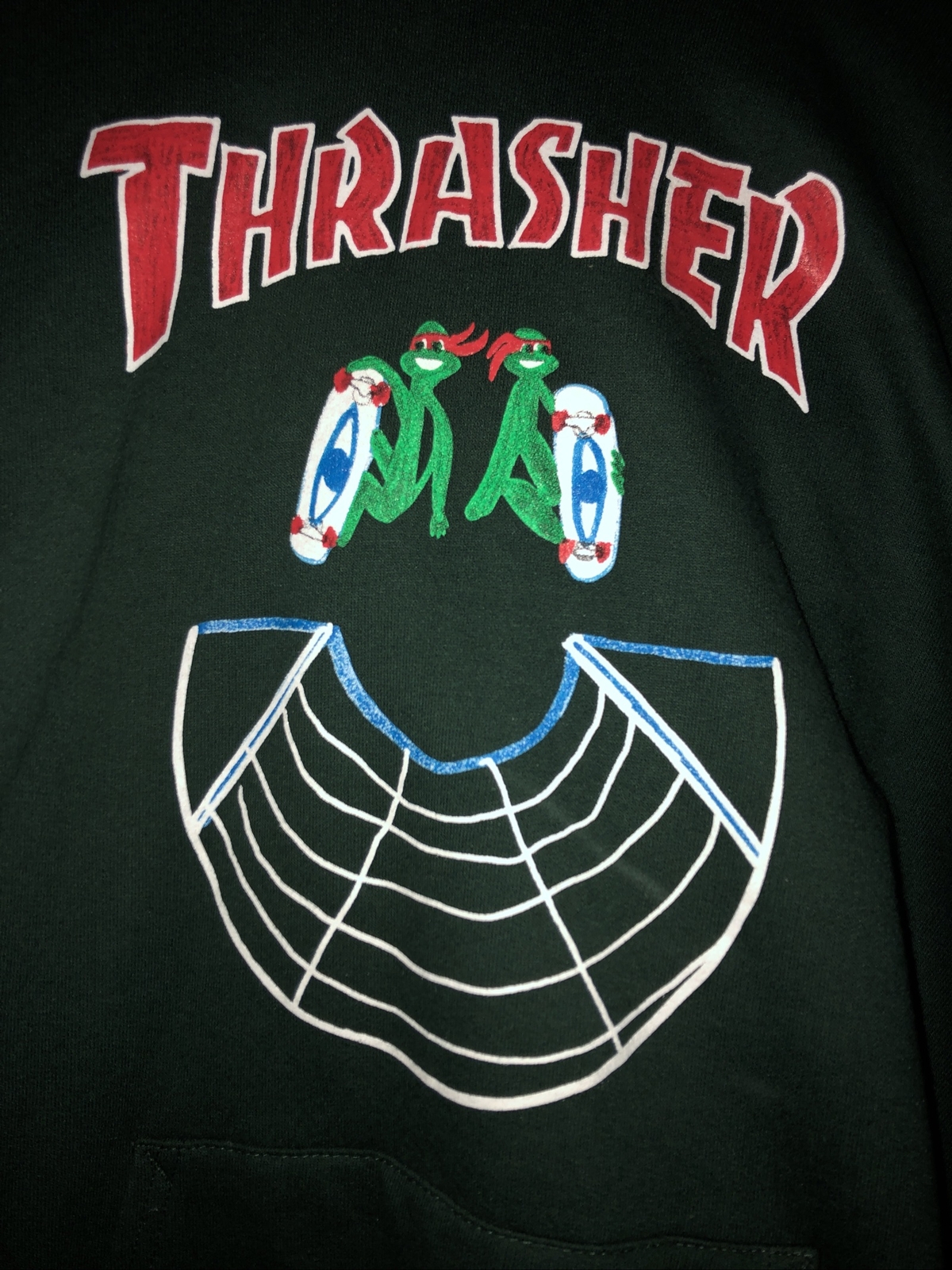 Rare Thrasher LSD world peace Collab Pullover Hoodie … - Gem