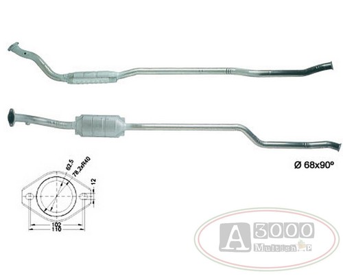 Catalizzatore DFC CITROËN XANTIA 1.8i 8V 1761 cc 66 Kw / 90 cv XU7JB 11 ...
