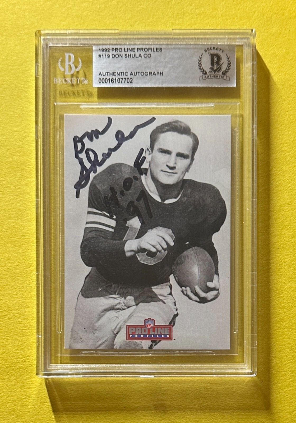 Don Shula Autographed Memorabilia | Signed Photo, Jersey, Collectibles ...