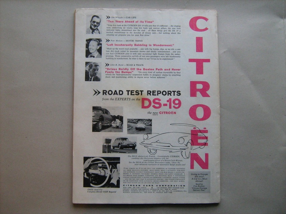 Car Life October 1957--vintage road test, ads, car comparos, specs ...