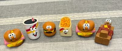 1989 Burger King Lickety Splits Food Racers Meal Toys Hallmark Cards ...